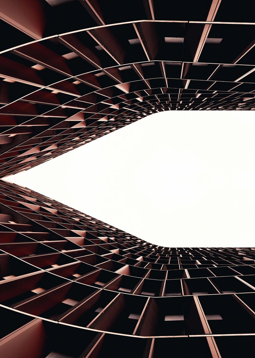 'Funnel Abstract' Poster by Mirror Mirror | Displate