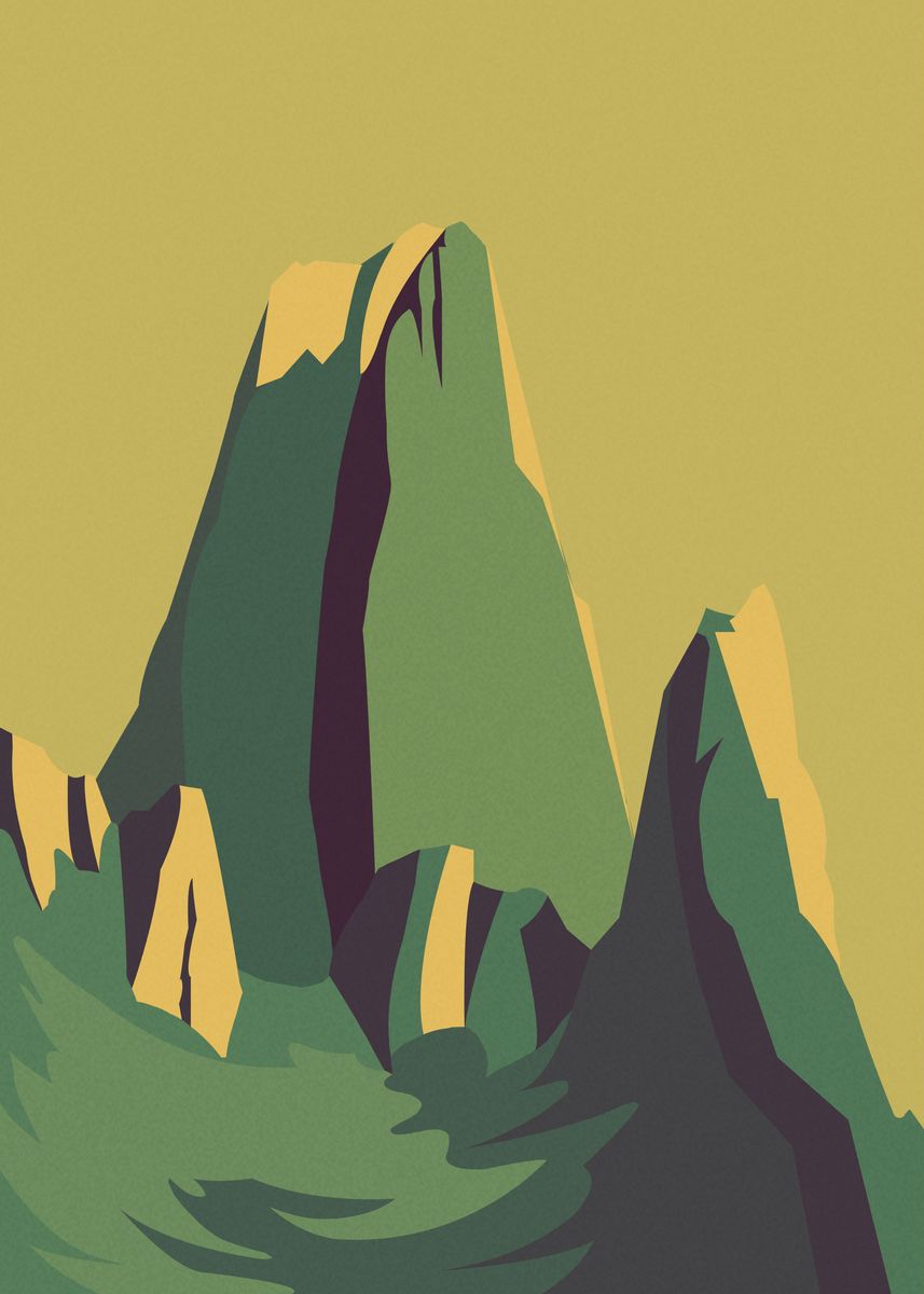 'Dull day' Poster, picture, metal print, paint by Maria Mokra | Displate