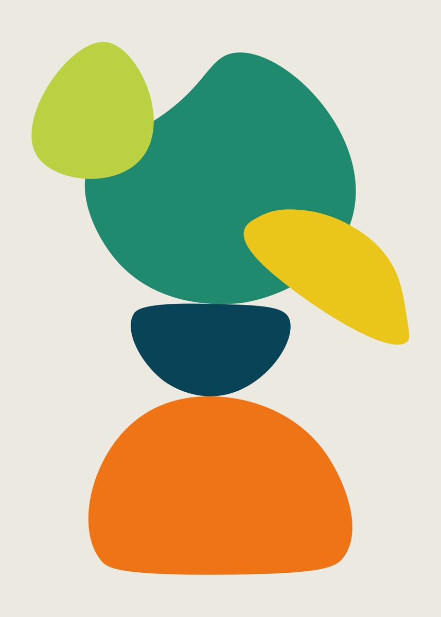 'Abstract No 10' Poster, picture, metal print, paint by Sven Horn ...