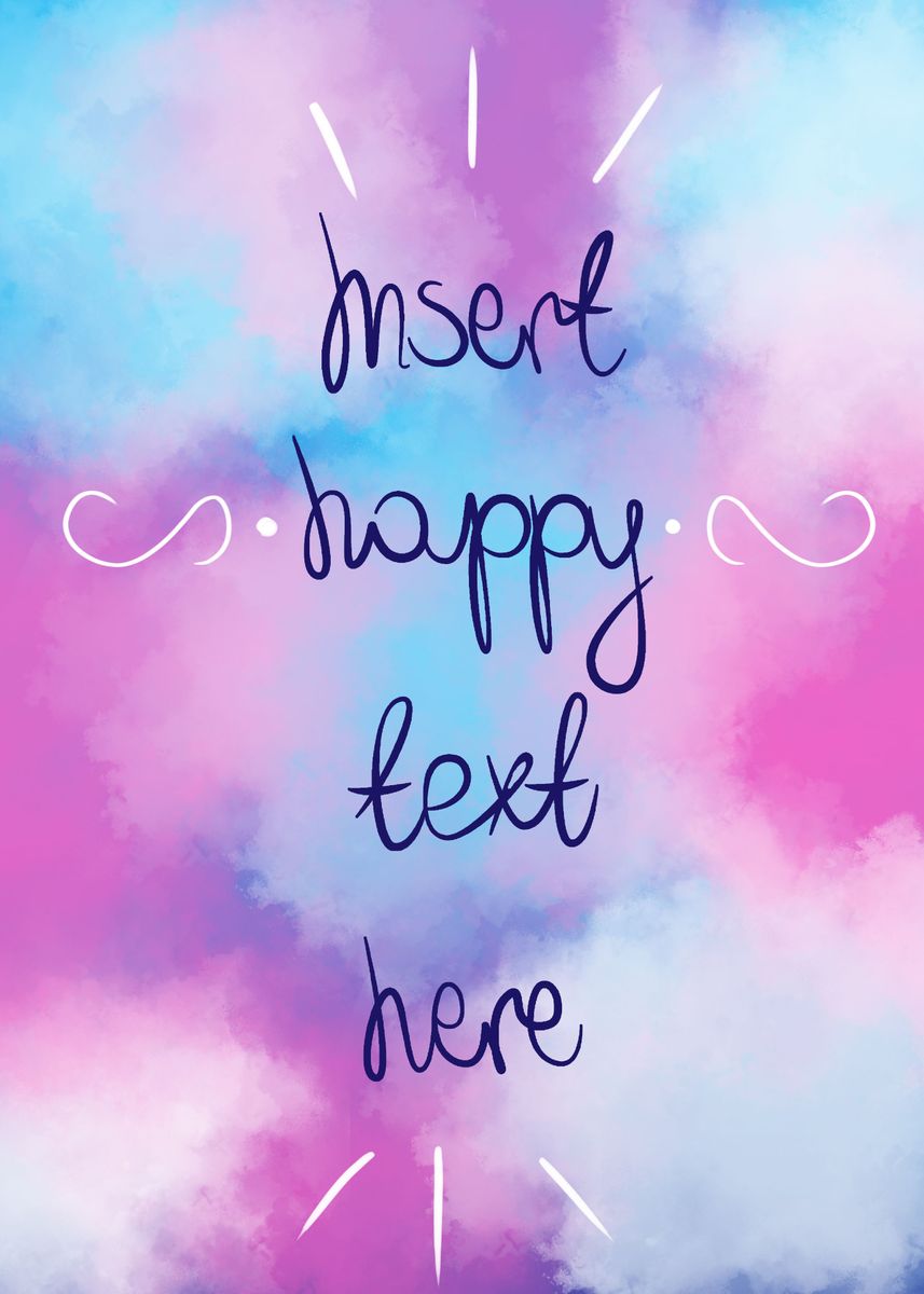 'Insert happy title' Poster by Magdalena Bąk | Displate