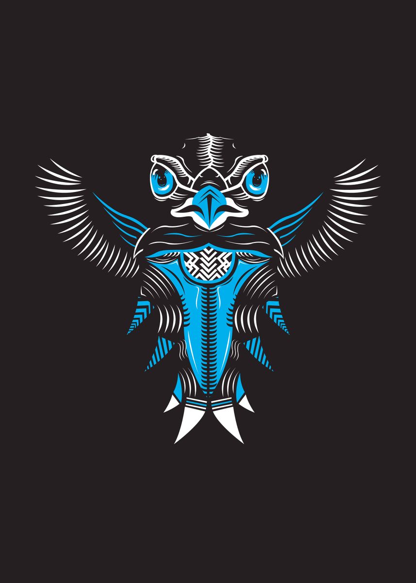 'Bird Animals' Poster, picture, metal print, paint by Jude Beavis ...