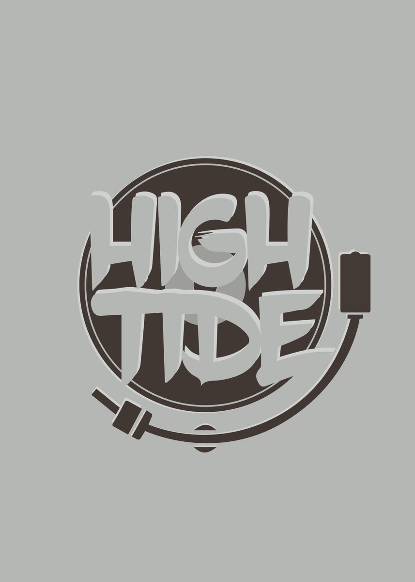 'High Tide Record' Poster, picture, metal print, paint by Jude Beavis ...