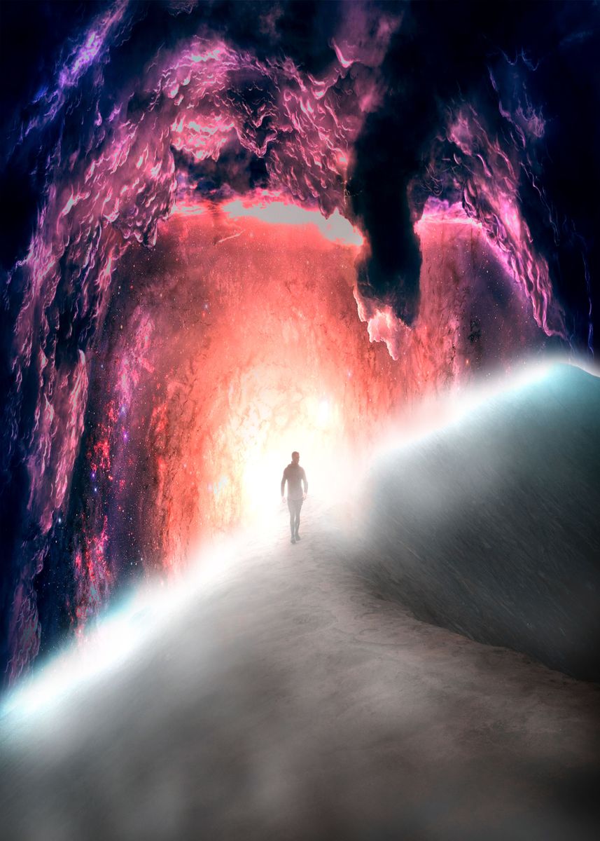 'Mountain cloud cave' Poster, picture, metal print, paint by Milos ...