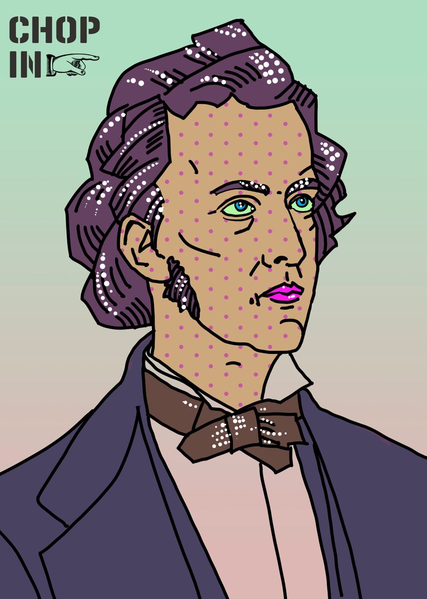 'Chopin' Poster, picture, metal print, paint by Dmitrij Milowanow ...