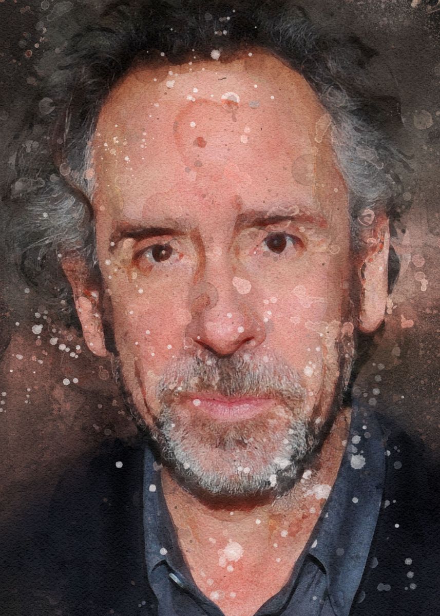 'Tim Burton' Poster, picture, metal print, paint by Kitty Kit | Displate