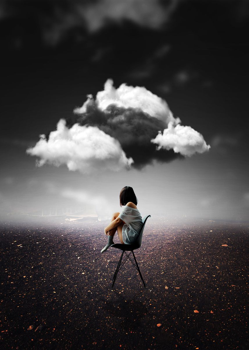 'Alone' Poster by Muhammad Hassan | Displate