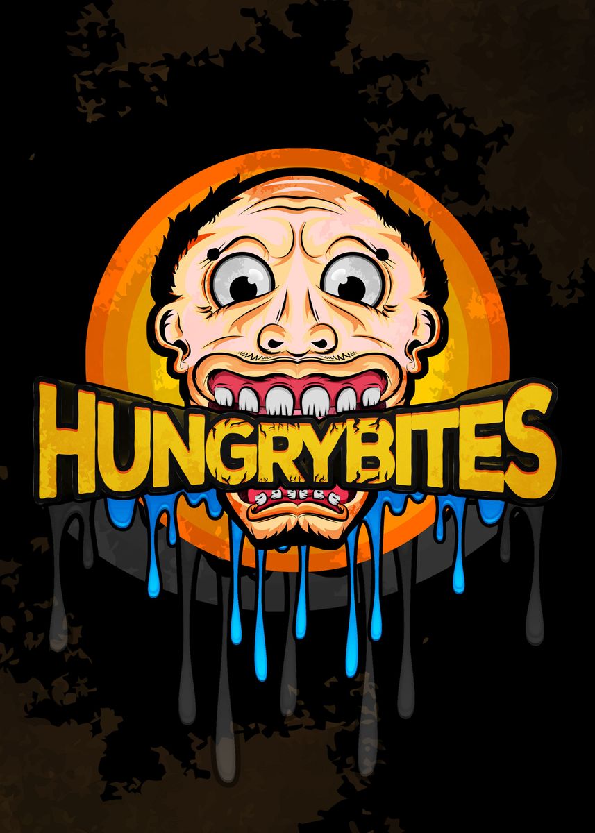 'Hungry BiteS' Poster, picture, metal print, paint by Aidan Clark Dela ...