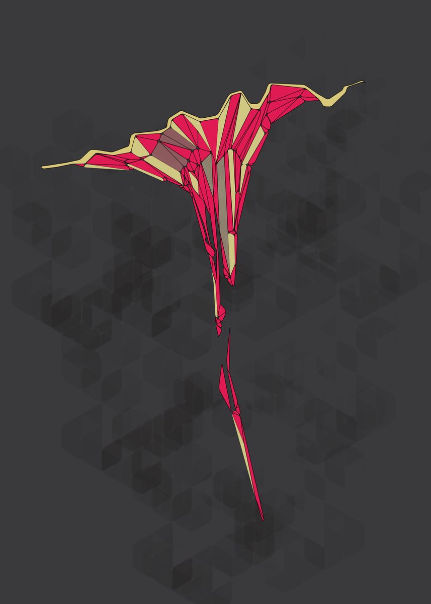 'Shi' Poster, picture, metal print, paint by Lander Liñero | Displate