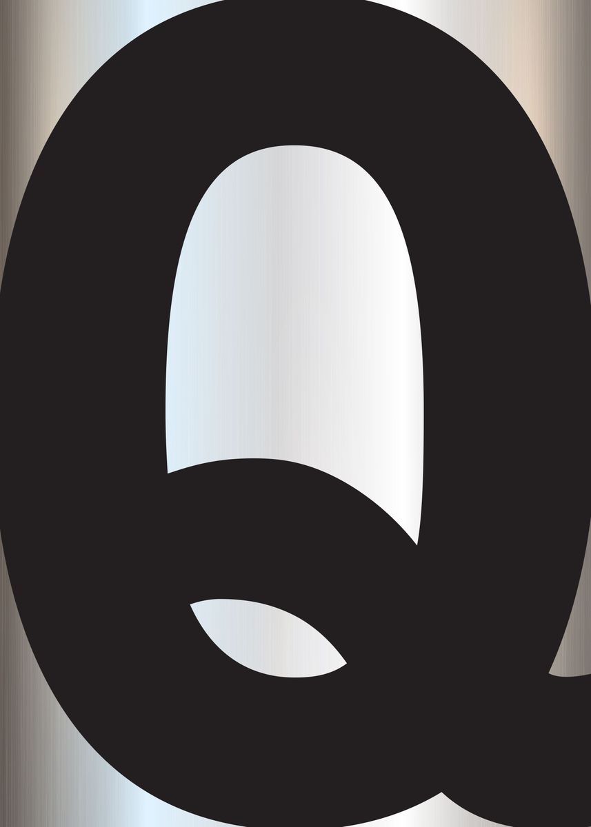 'The Letter Q' Poster, picture, metal print, paint by Paris Zsun | Displate