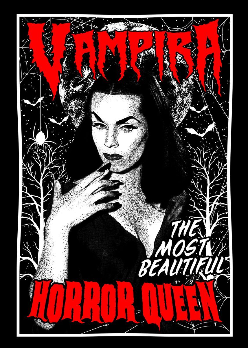 'Vampira' Poster, picture, metal print, paint by DD ART | Displate