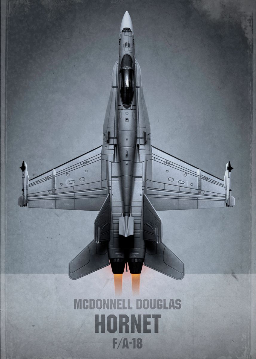 'F18 Hornet' Poster by Stefan Witte | Displate