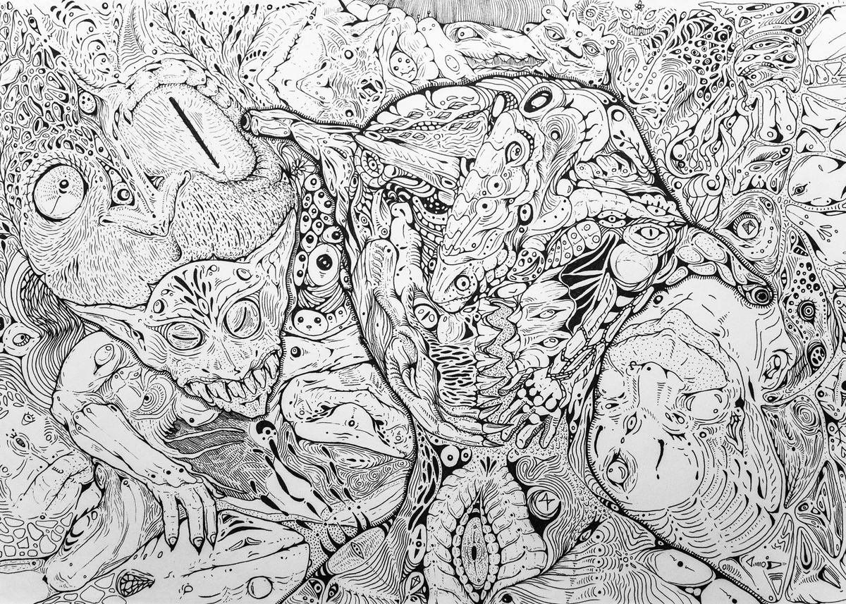 'Existential Void Monster' Poster by matt schembri | Displate