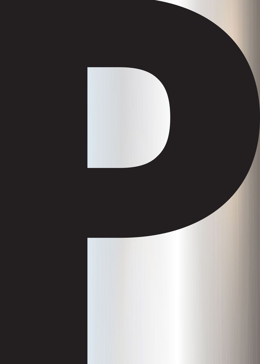 'The Letter P' Poster, picture, metal print, paint by Paris Zsun | Displate