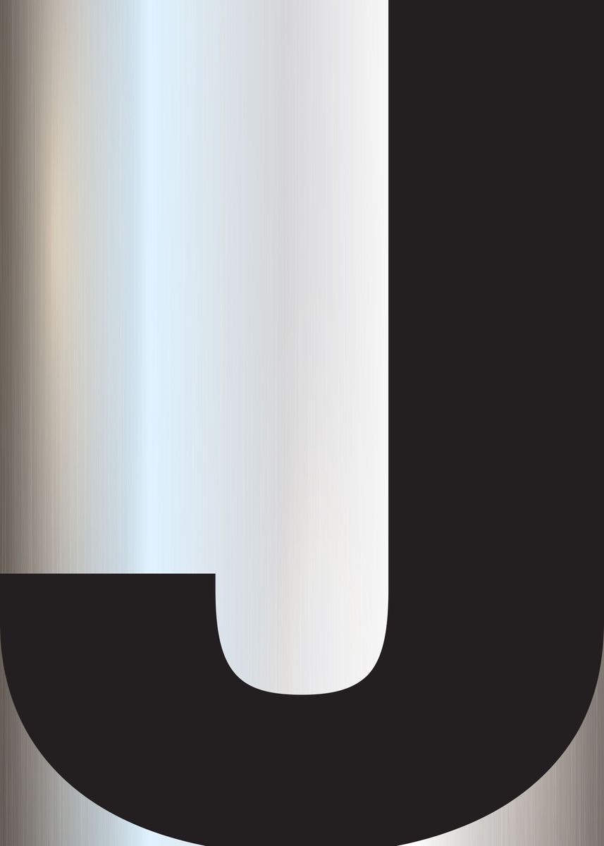 'The Letter J' Poster, picture, metal print, paint by Paris Zsun | Displate