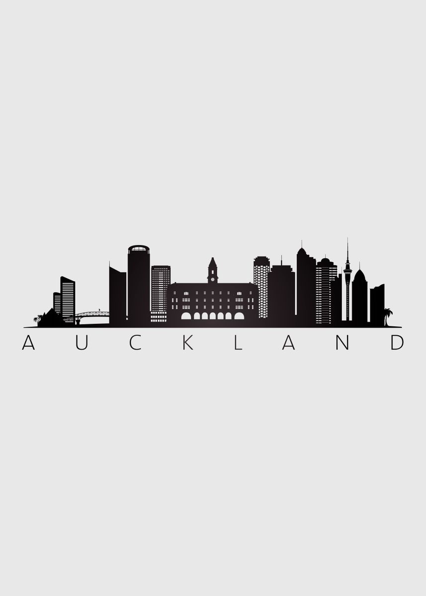 'Auckland New Zealand' Poster by Iwoko | Displate