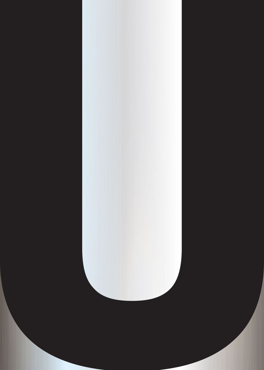 'The Letter U' Poster, picture, metal print, paint by Paris Zsun | Displate