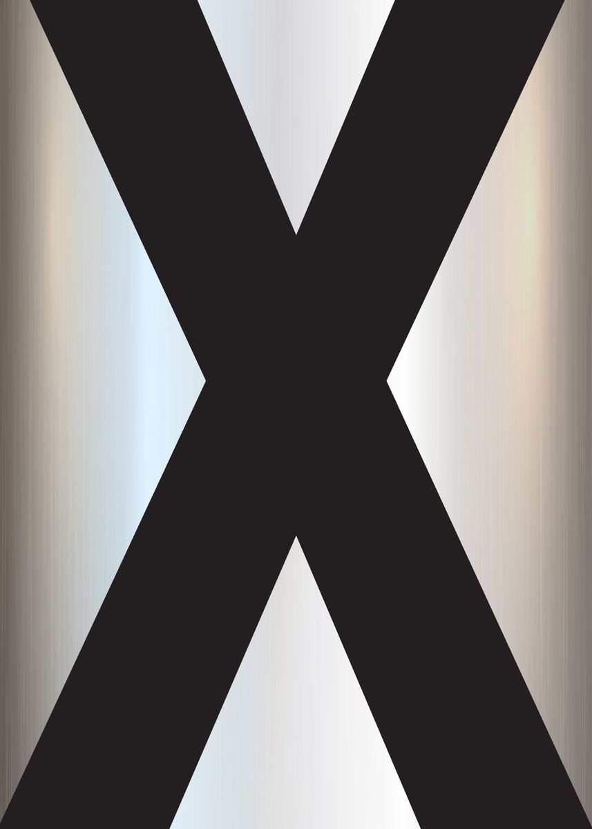 'The Letter X' Poster by Paris Zsun | Displate