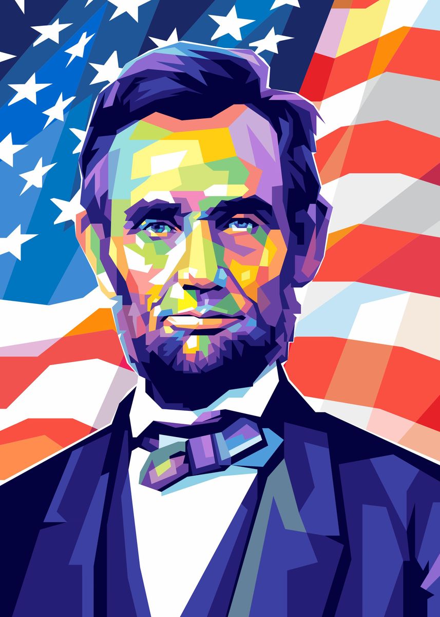 'Abraham Lincoln' Poster, picture, metal print, paint by Dayat Banggai ...