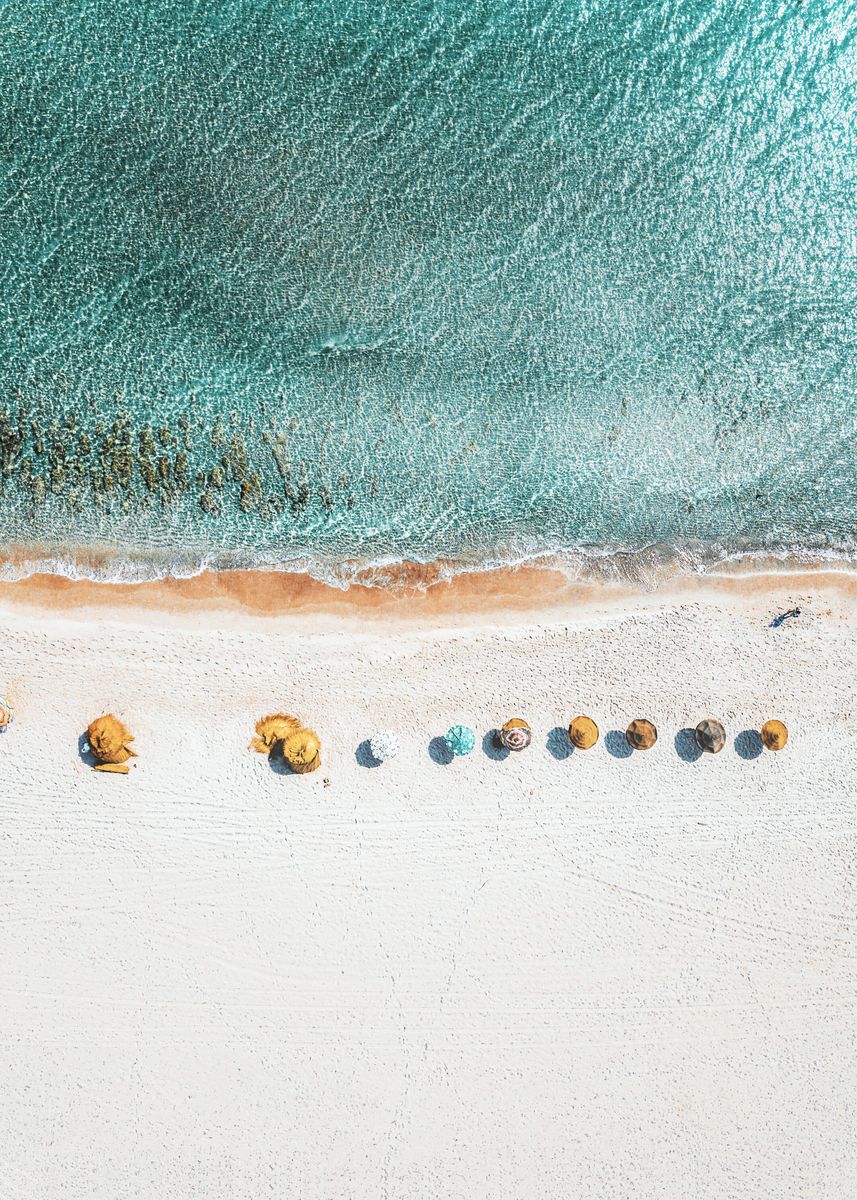 'Beach from above' Poster by Bebi Chic | Displate