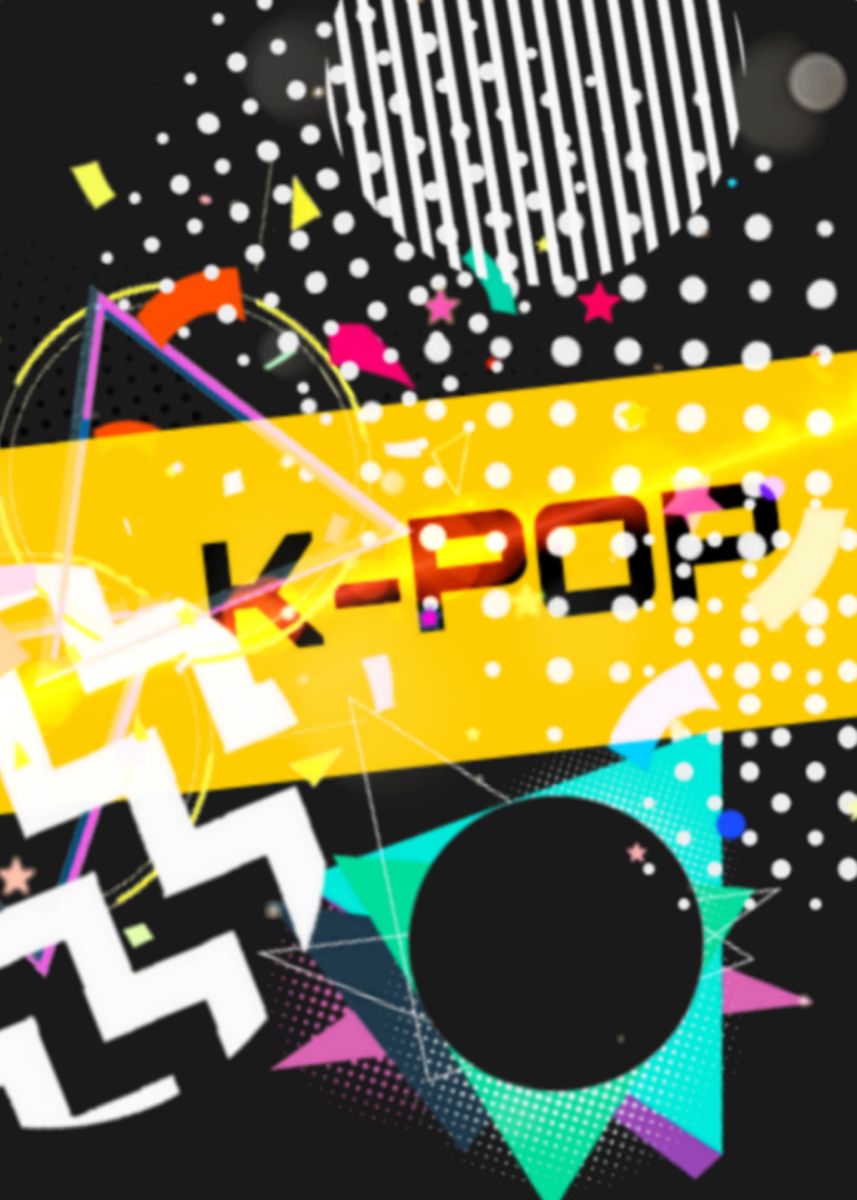 'K POP' Poster, picture, metal print, paint by crbn design | Displate