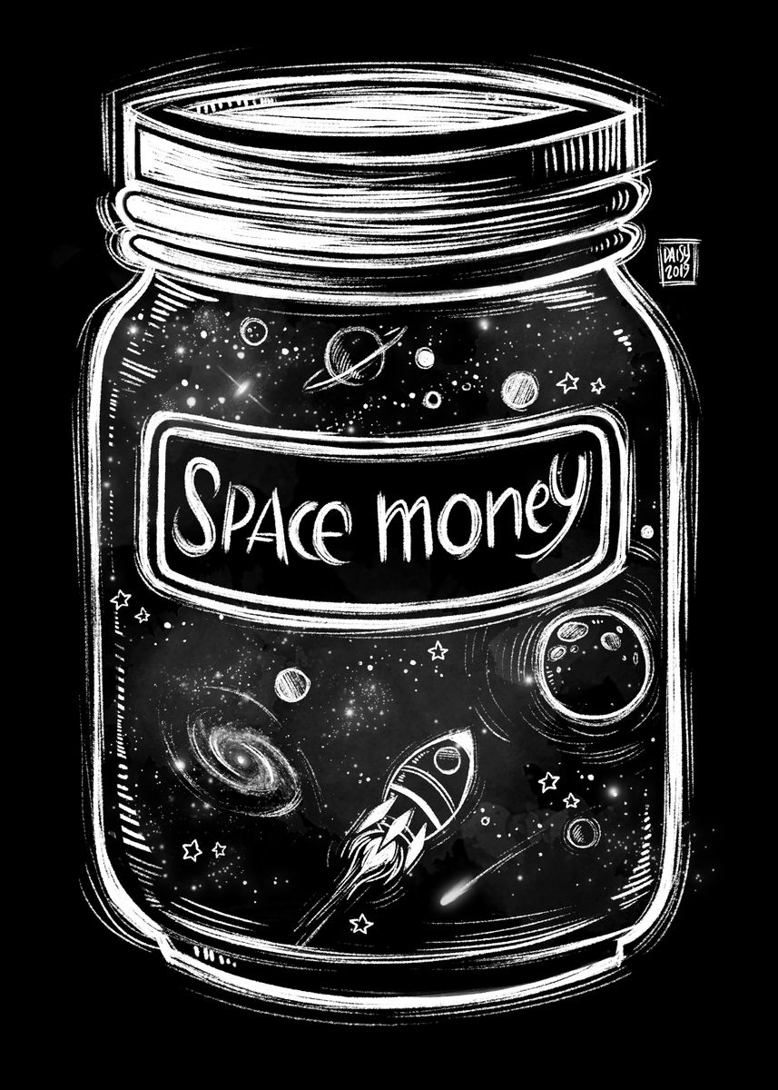 'Space money' Poster by Daisj Ingrosso | Displate