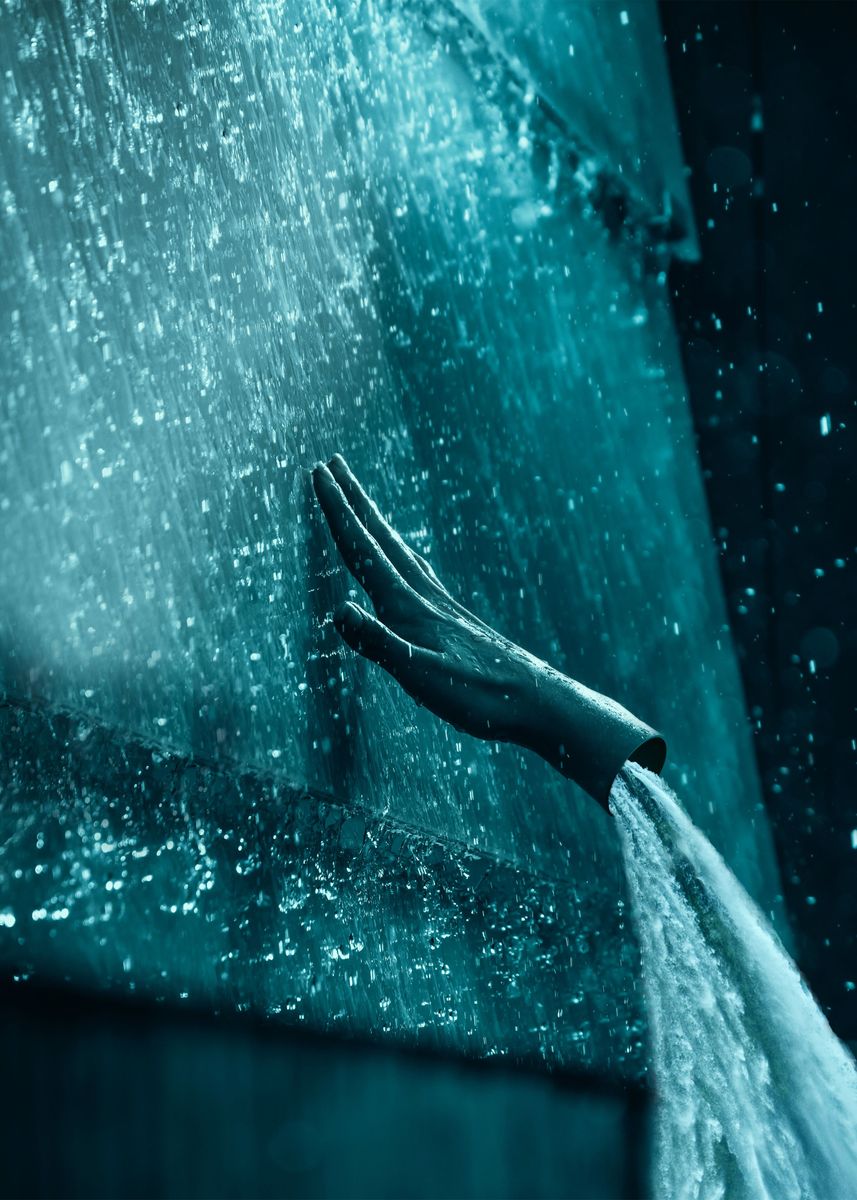 'Water Hand' Poster by Muhammad Hassan | Displate