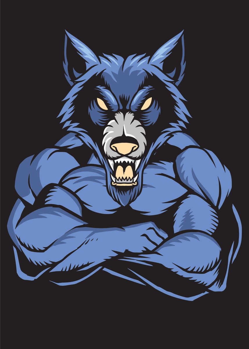 'Alpha Bodybuilder' Poster, picture, metal print, paint by Chris ...