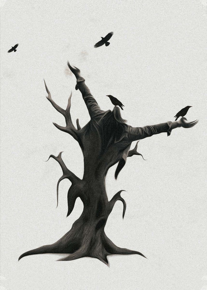 'MAN WITHOUT TREES' Poster by Bonnie Fernando | Displate