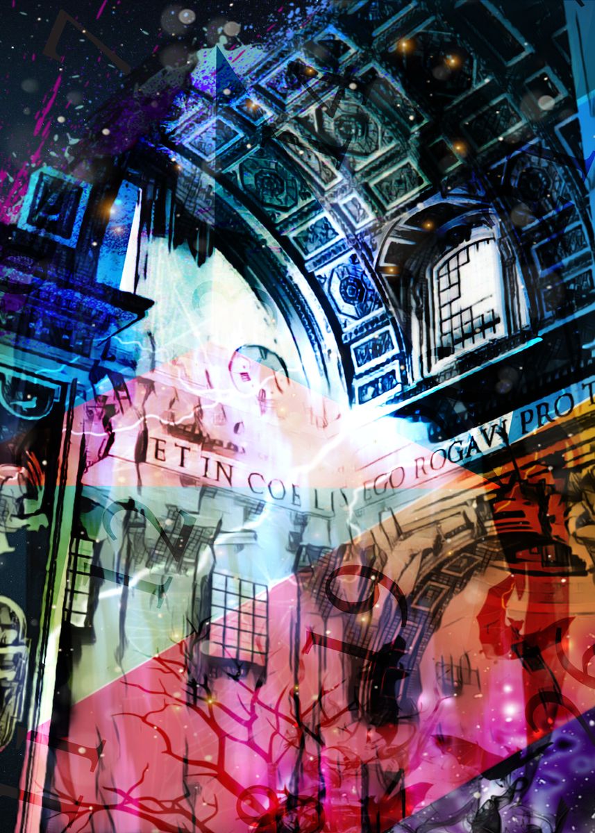 'Broken Ceiling' Poster, picture, metal print, paint by crbn design ...