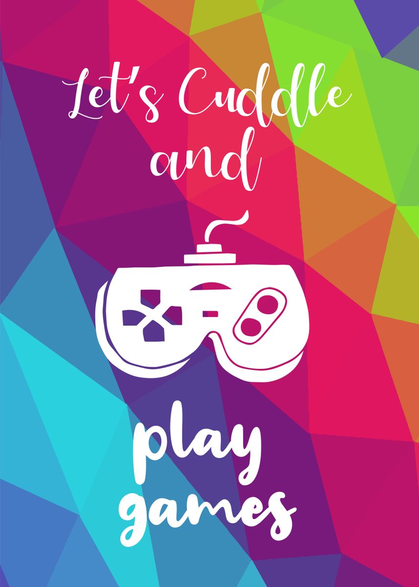 'Cuddle and Play Games 10' Poster by Maricris M | Displate