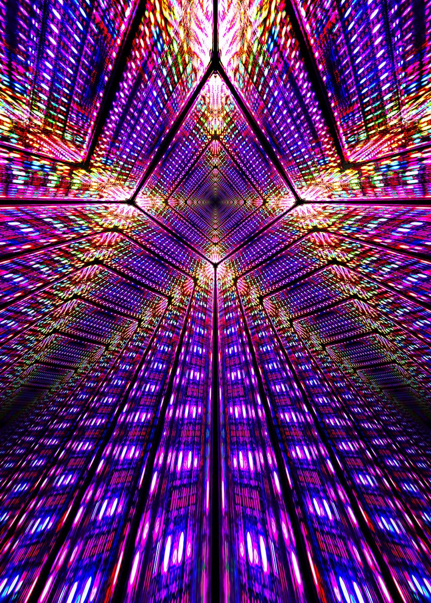 'Inside the Hypercube' Poster by Natural Warp | Displate