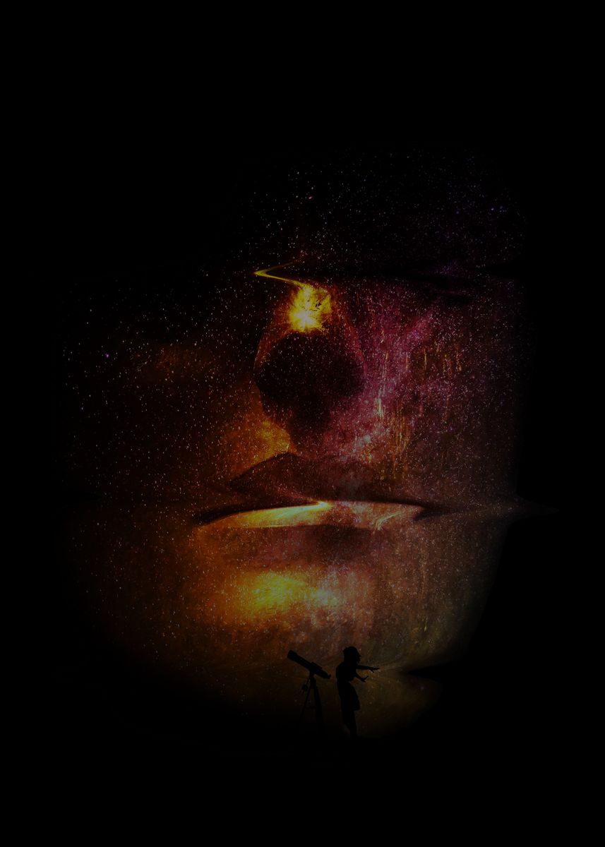 'Galactic Connection' Poster, picture, metal print, paint by S Gonz ...