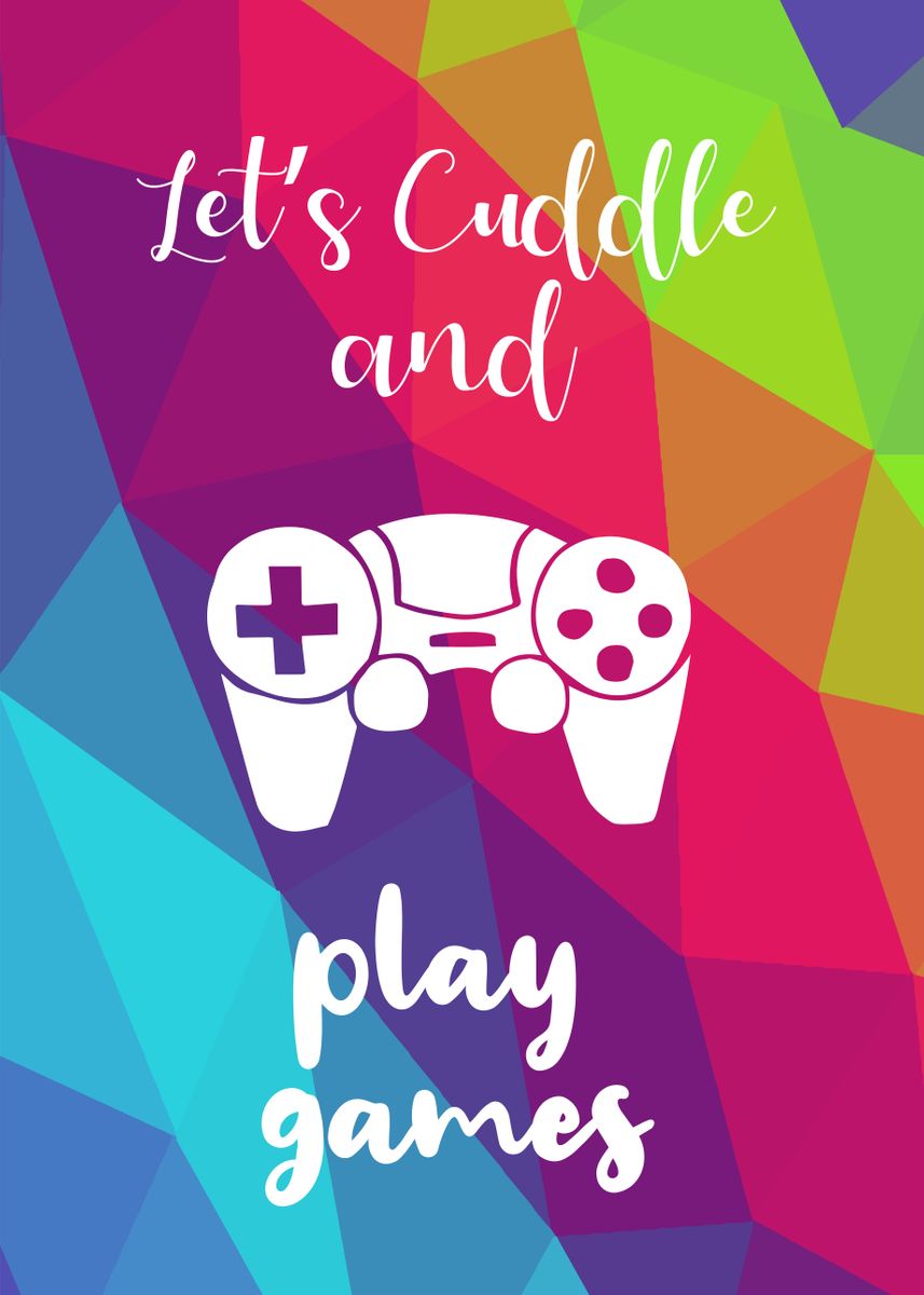 'Cuddle and Play Games 7' Poster by Maricris M | Displate
