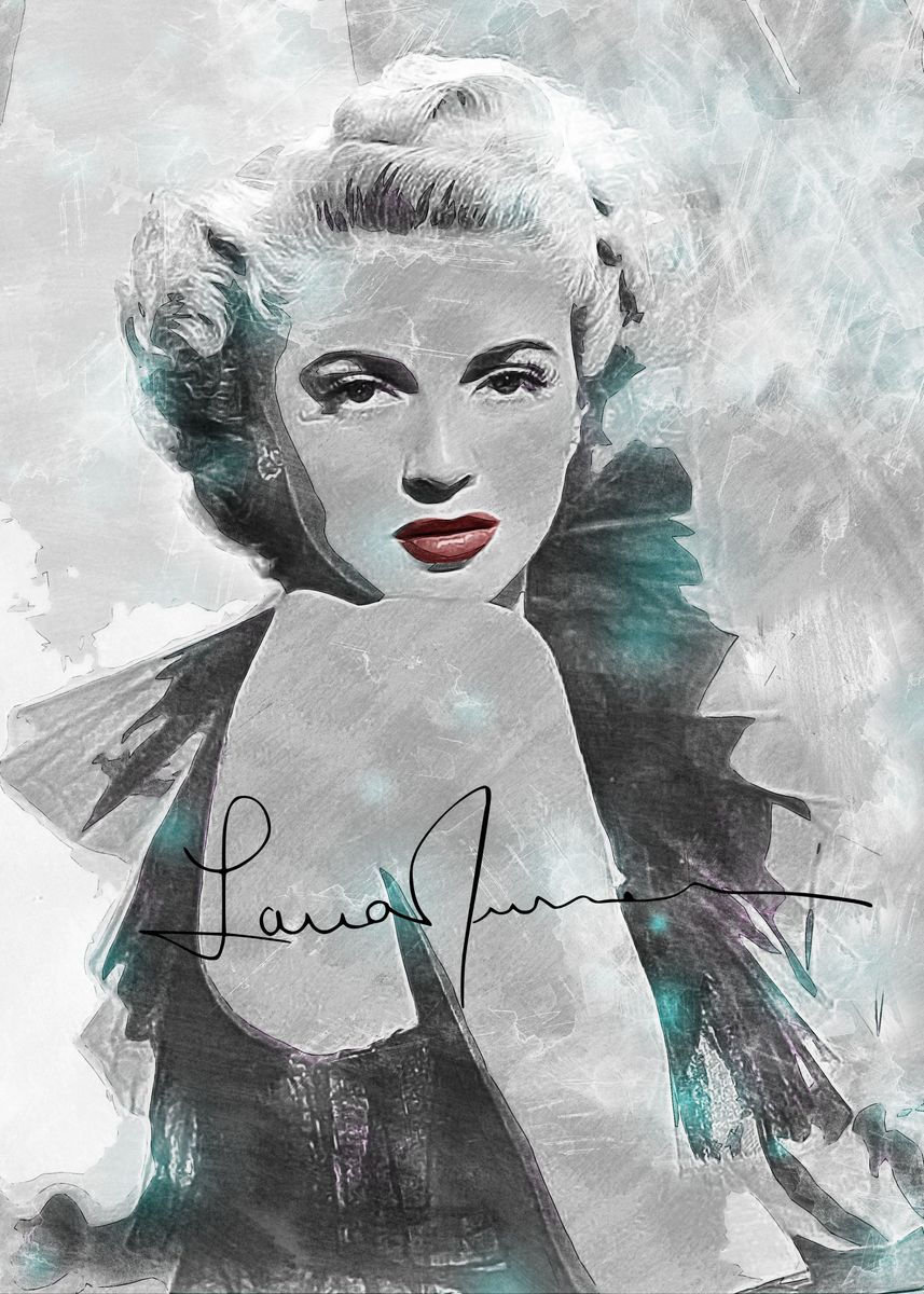 'Lana Turner' Poster, picture, metal print, paint by Petra Rommelfanger ...