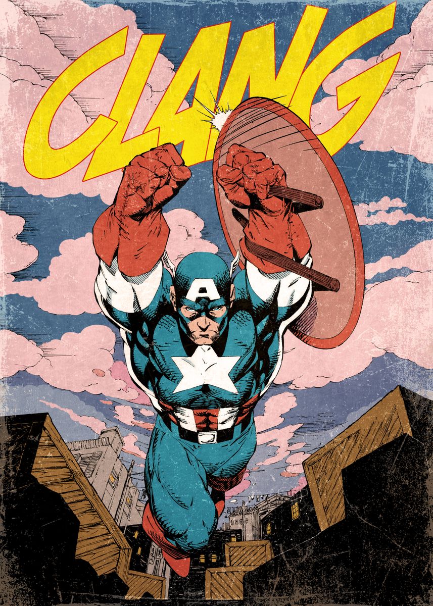 'Clang' Poster, picture, metal print, paint by Marvel | Displate