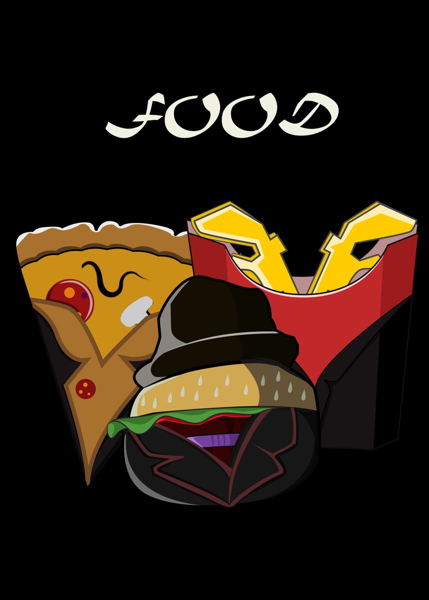 'Mafia Food' Poster, picture, metal print, paint by Dimas Syahputra ...