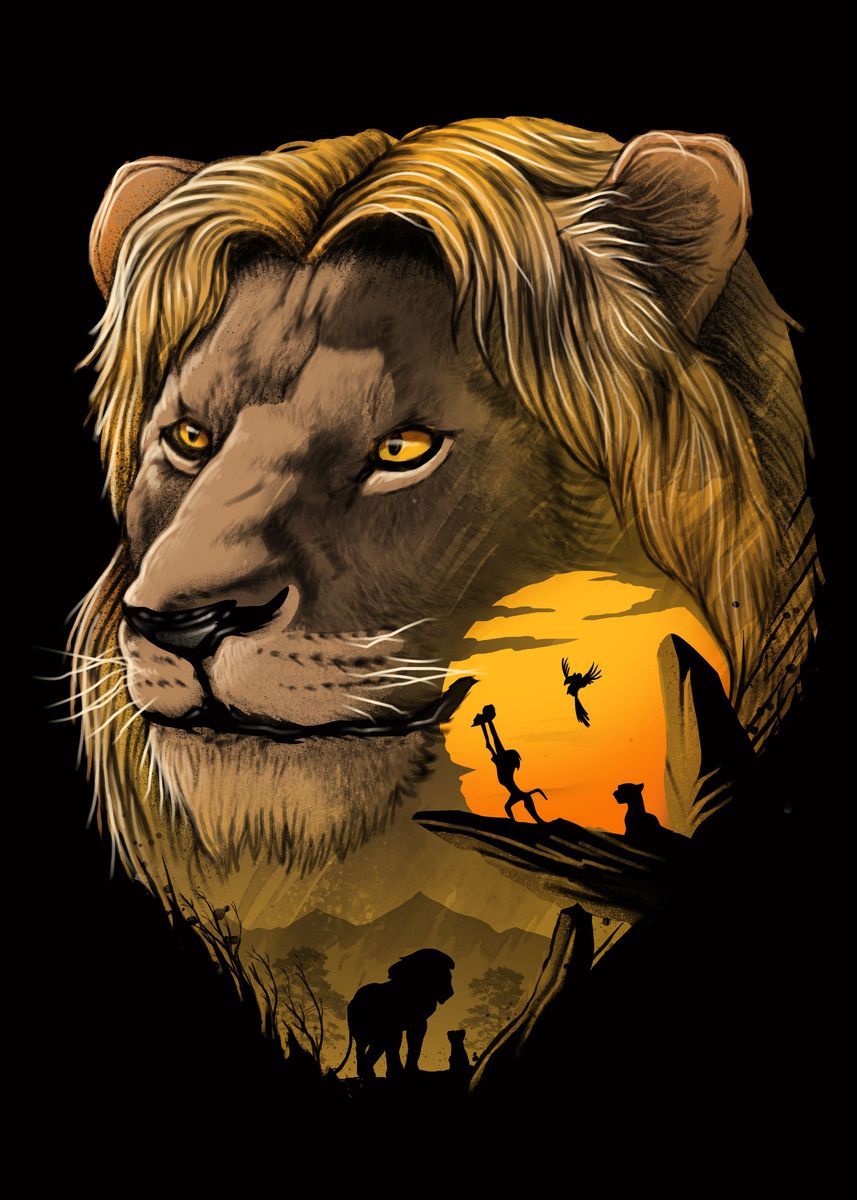 'King of the Jungle' Poster by vp trinidad | Displate