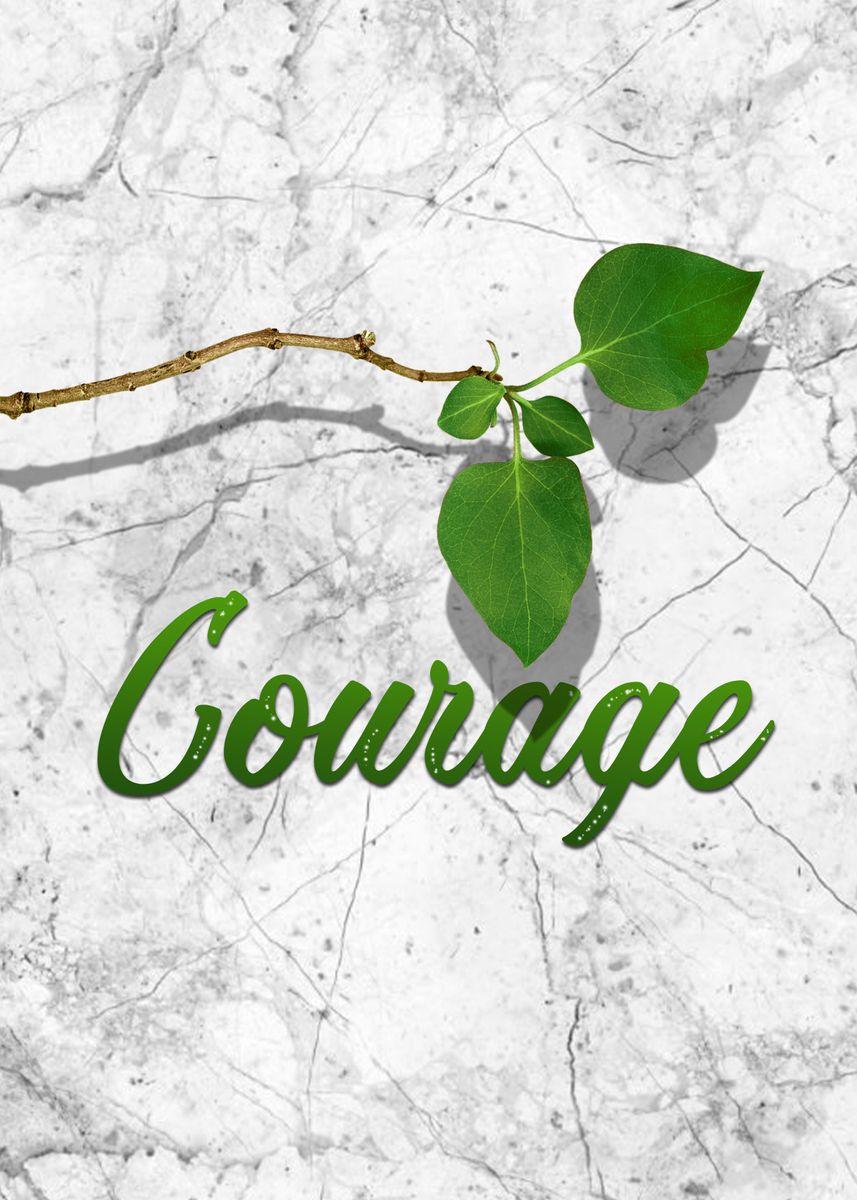 'Courageous as a Tree' Poster by Janey Viljoen | Displate