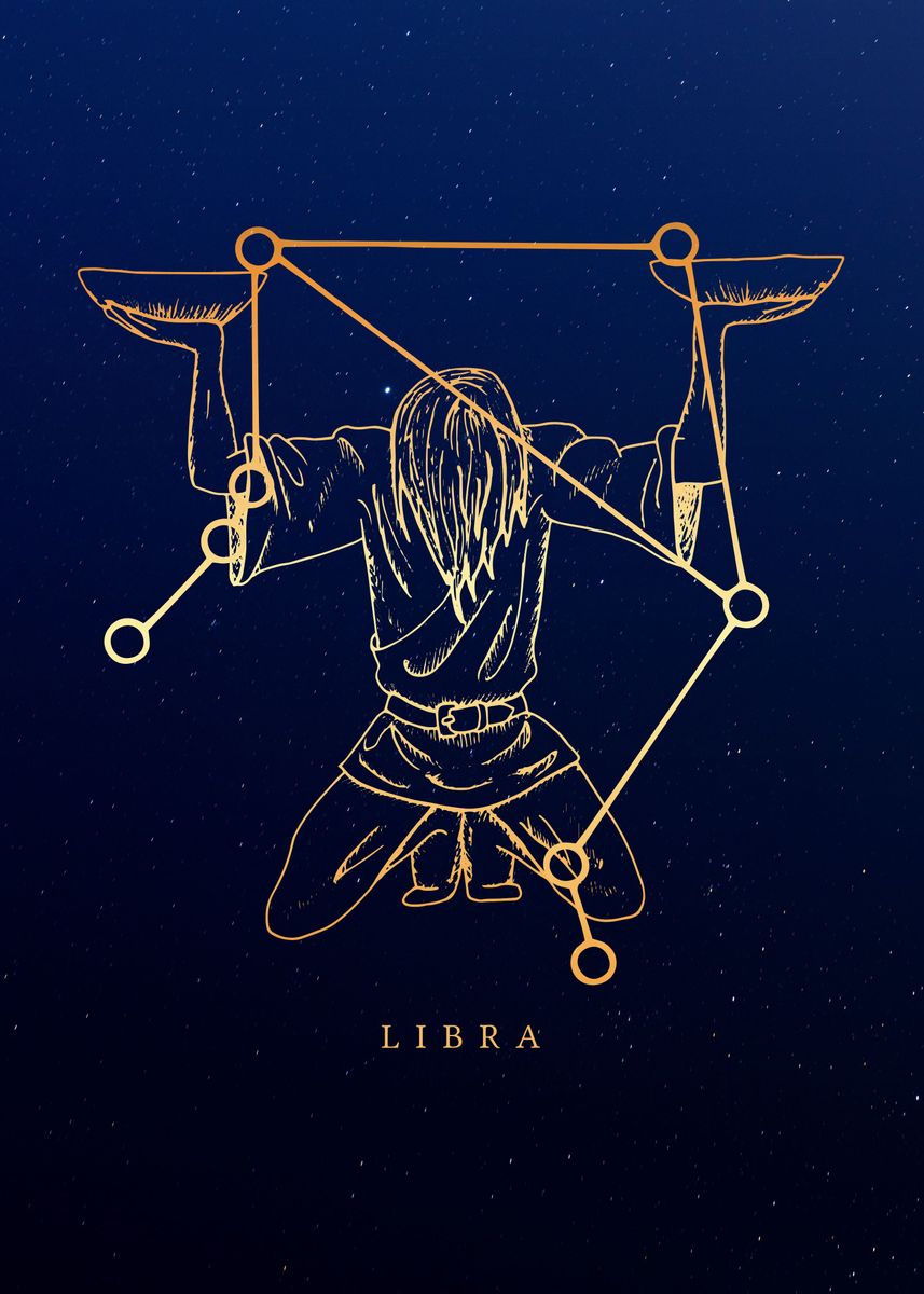'Zodiac Libra' Poster, picture, metal print, paint by JTE Creatives ...
