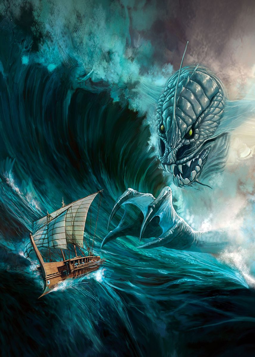 'Ketos' Poster, picture, metal print, paint by Javier Sánchez | Displate