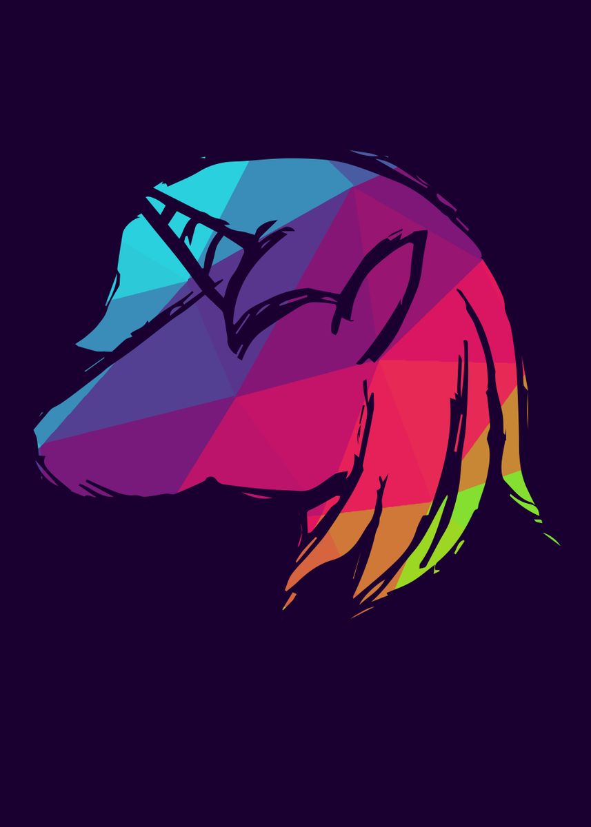 'Unicorn Rainbow 16' Poster, picture, metal print, paint by Maricris M ...