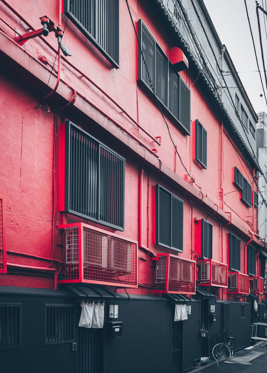 'Backstreets of Asakusa ' Poster, picture, metal print, paint by Mario ...