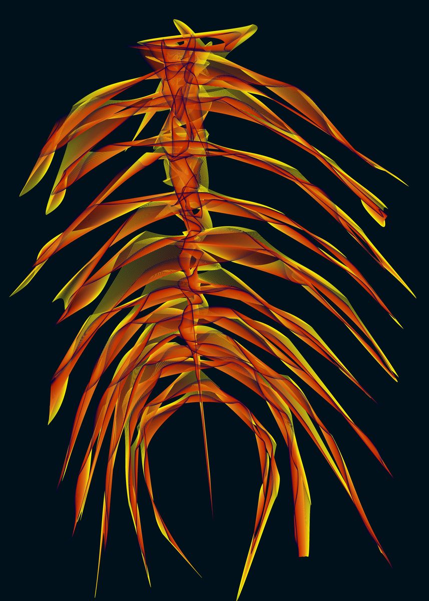 'Alien Skeleton' Poster, picture, metal print, paint by Gordon Scott ...