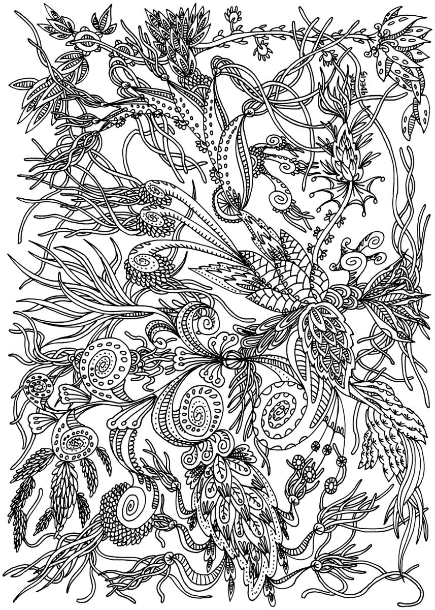 'Artwork 50' Poster, picture, metal print, paint by Victor Lim | Displate