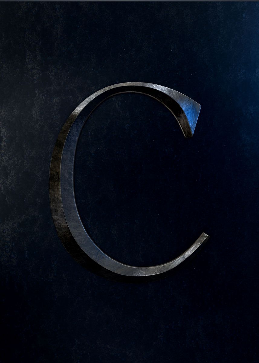 'Letter Roman Numbers C 100' Poster, picture, metal print, paint by ...