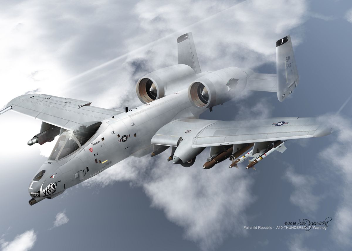 'A10 Thunderbolt' Poster by Su Drzewicka | Displate