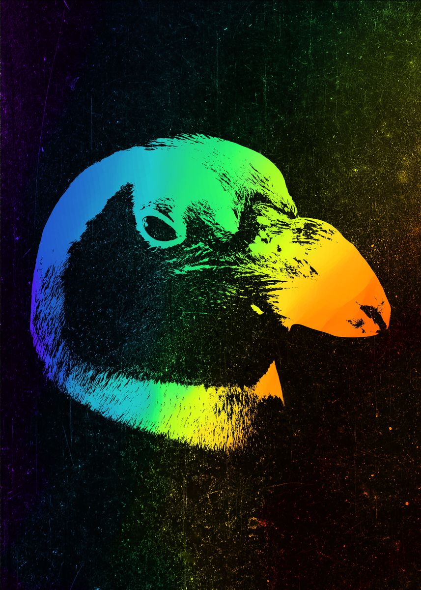 'African Penguin Colorful' Poster by Charismatic Animals | Displate