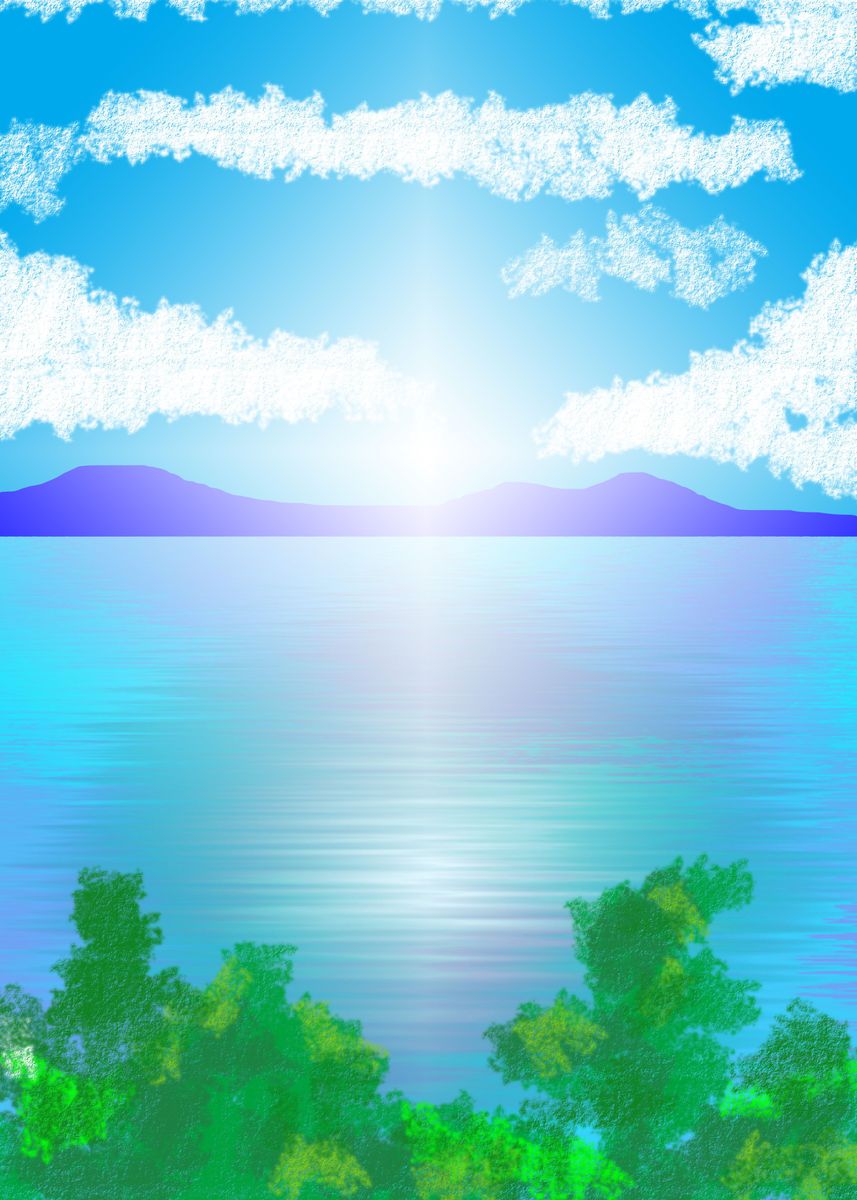 'Shine From A Distance' Poster, picture, metal print, paint by Randy ...