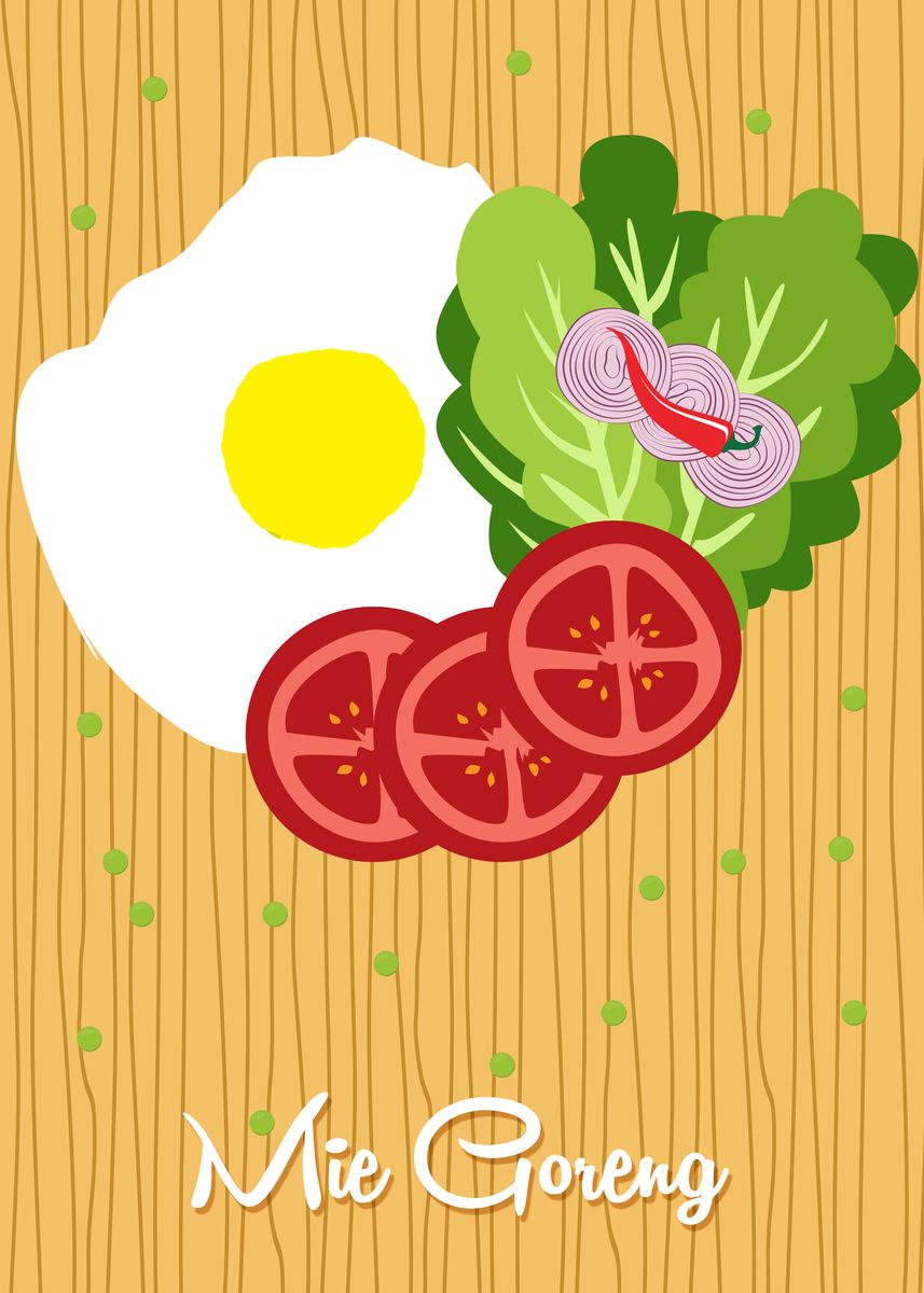 'Mie Goreng' Poster by Rezha Hardrocker | Displate