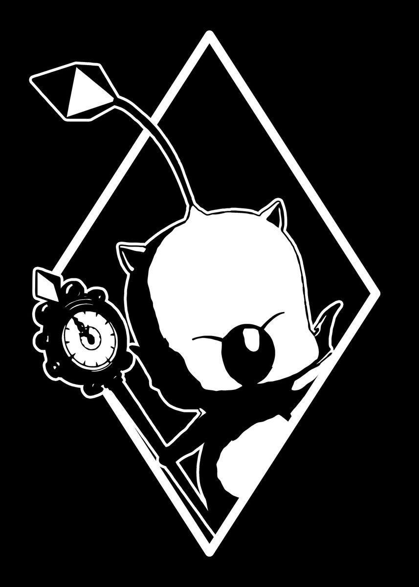 'Moogle' Poster, picture, metal print, paint by Apo | Displate